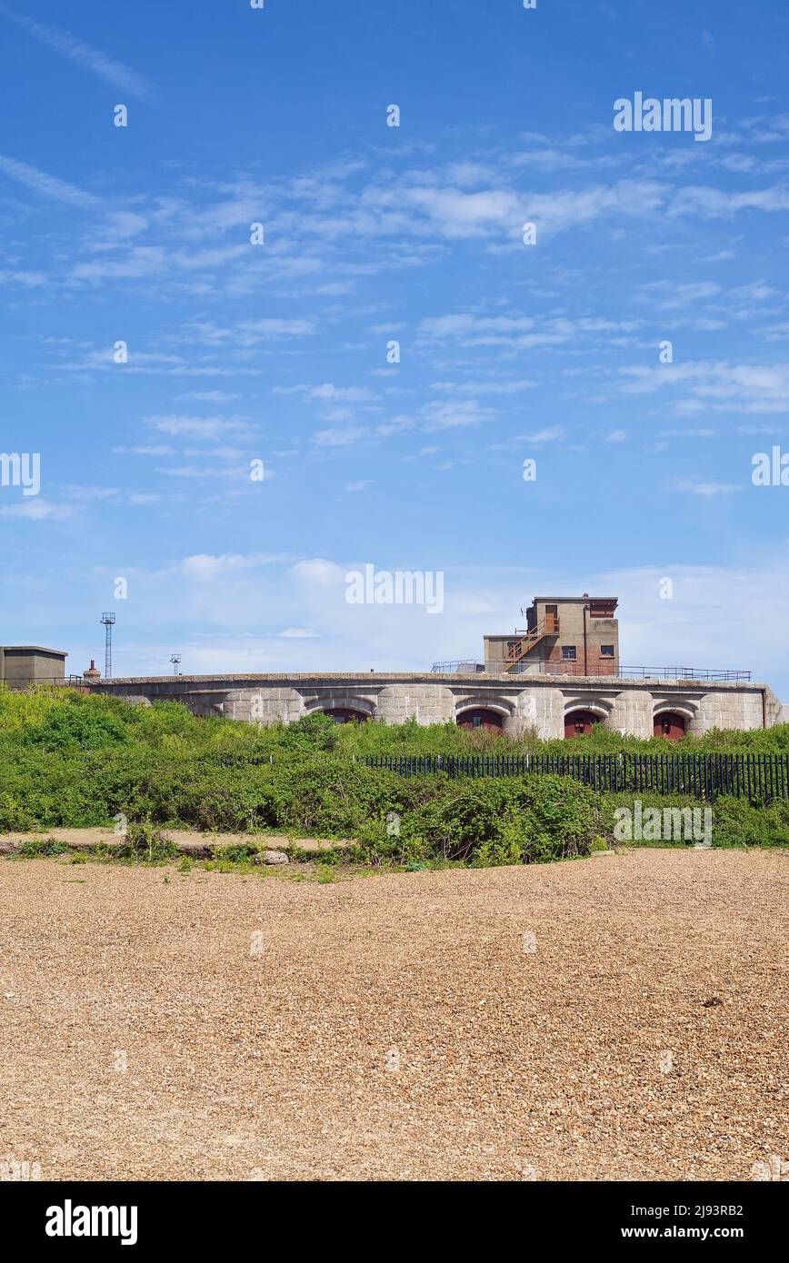 Landguard Fort on Landguard Point Felixstowe Suffolk UK overlooking the ...