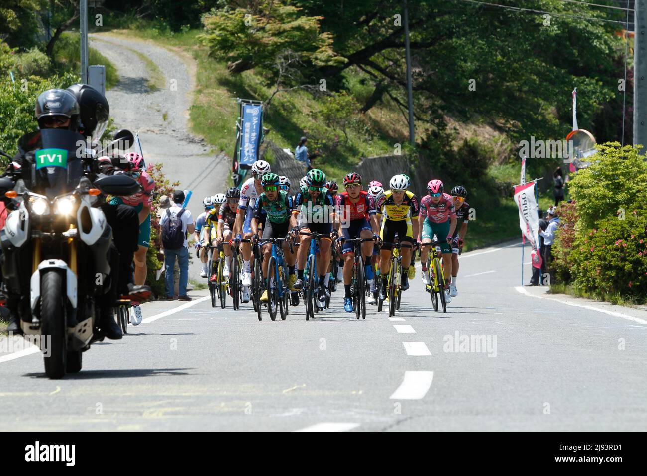 iida, nagano, japan, 2022/19/05 , professional cycling Tour of Japan ...