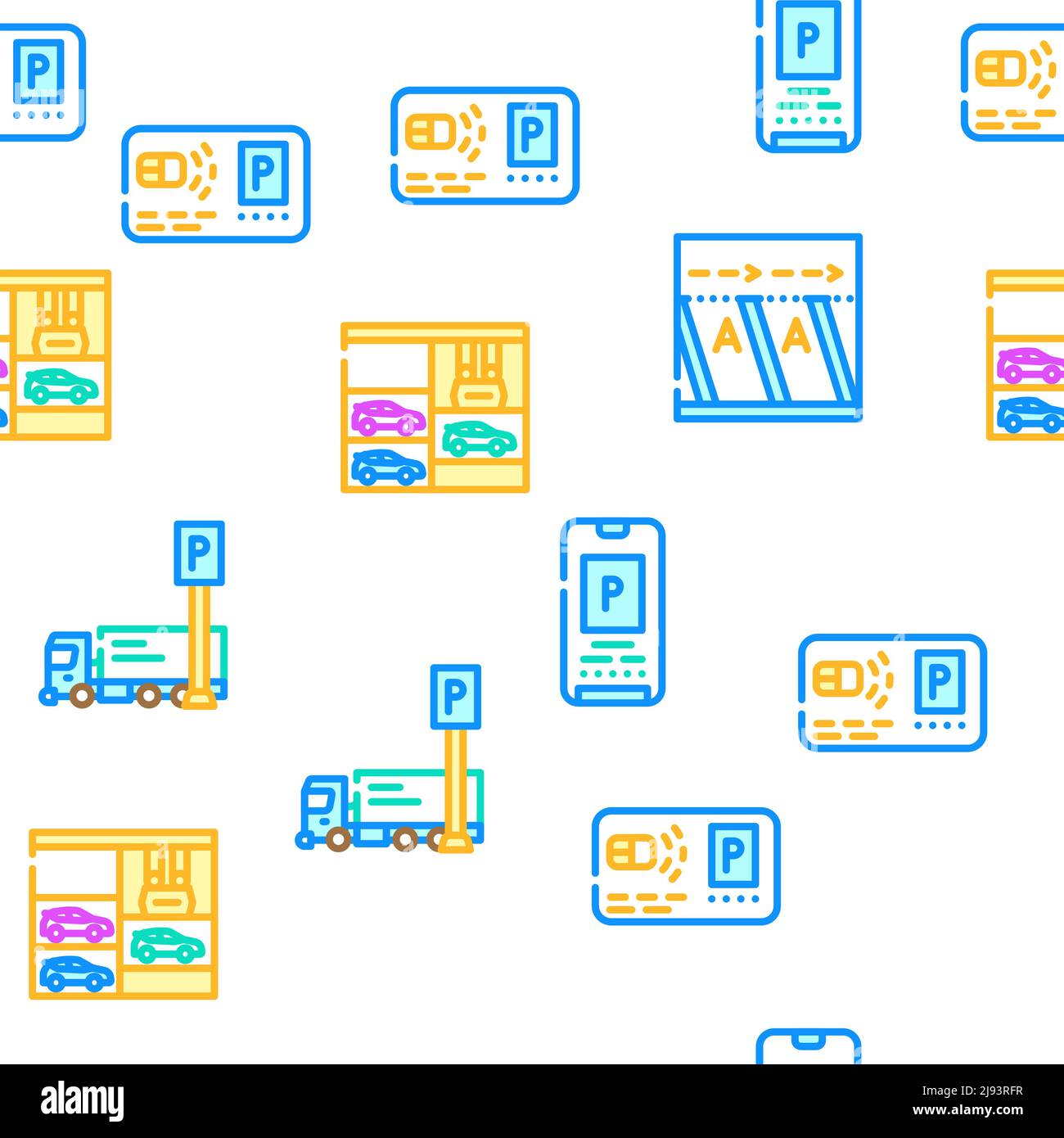 Parking Transport Vector Seamless Pattern Stock Vector Image & Art - Alamy
