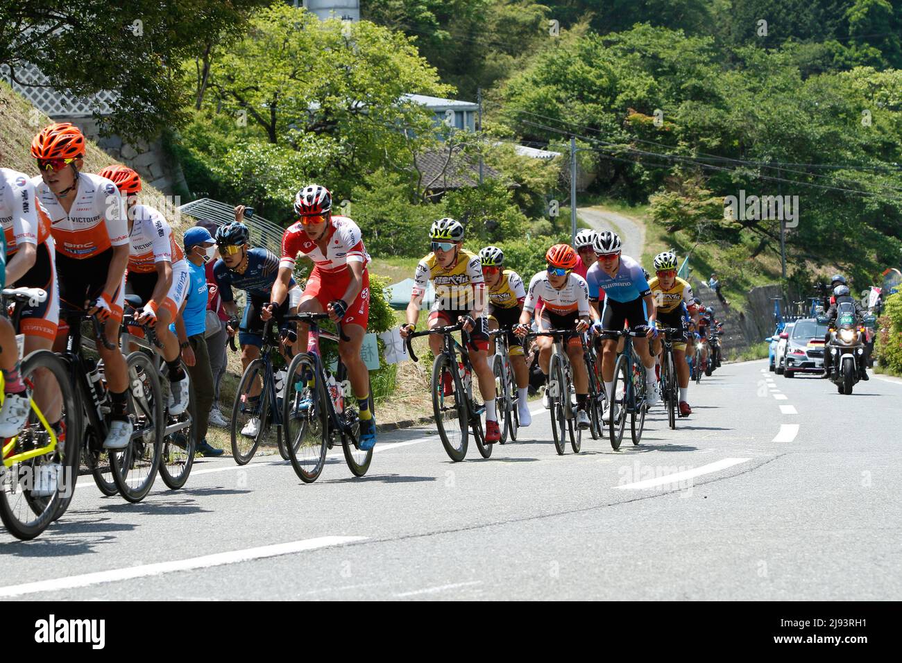 iida, nagano, japan, 2022/19/05 , professional cycling Tour of Japan ...