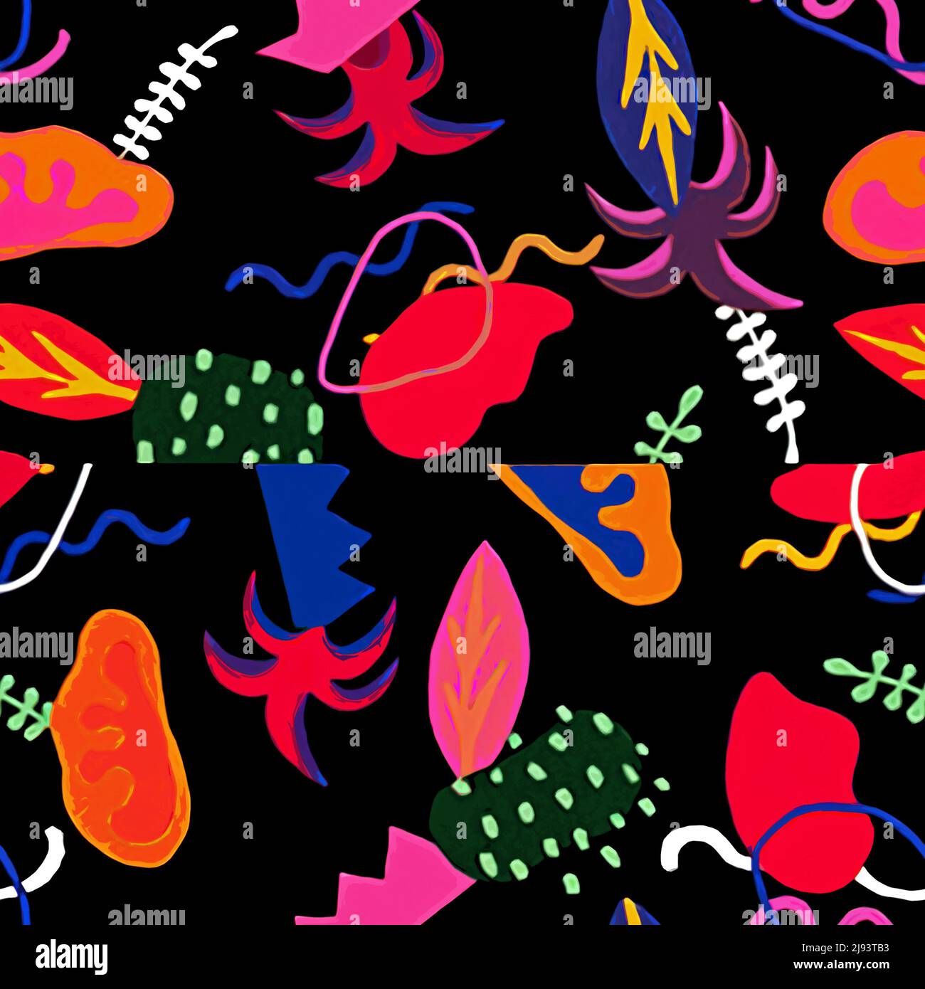 Textile and wallpaper patterns. A printable digital illustration work ...