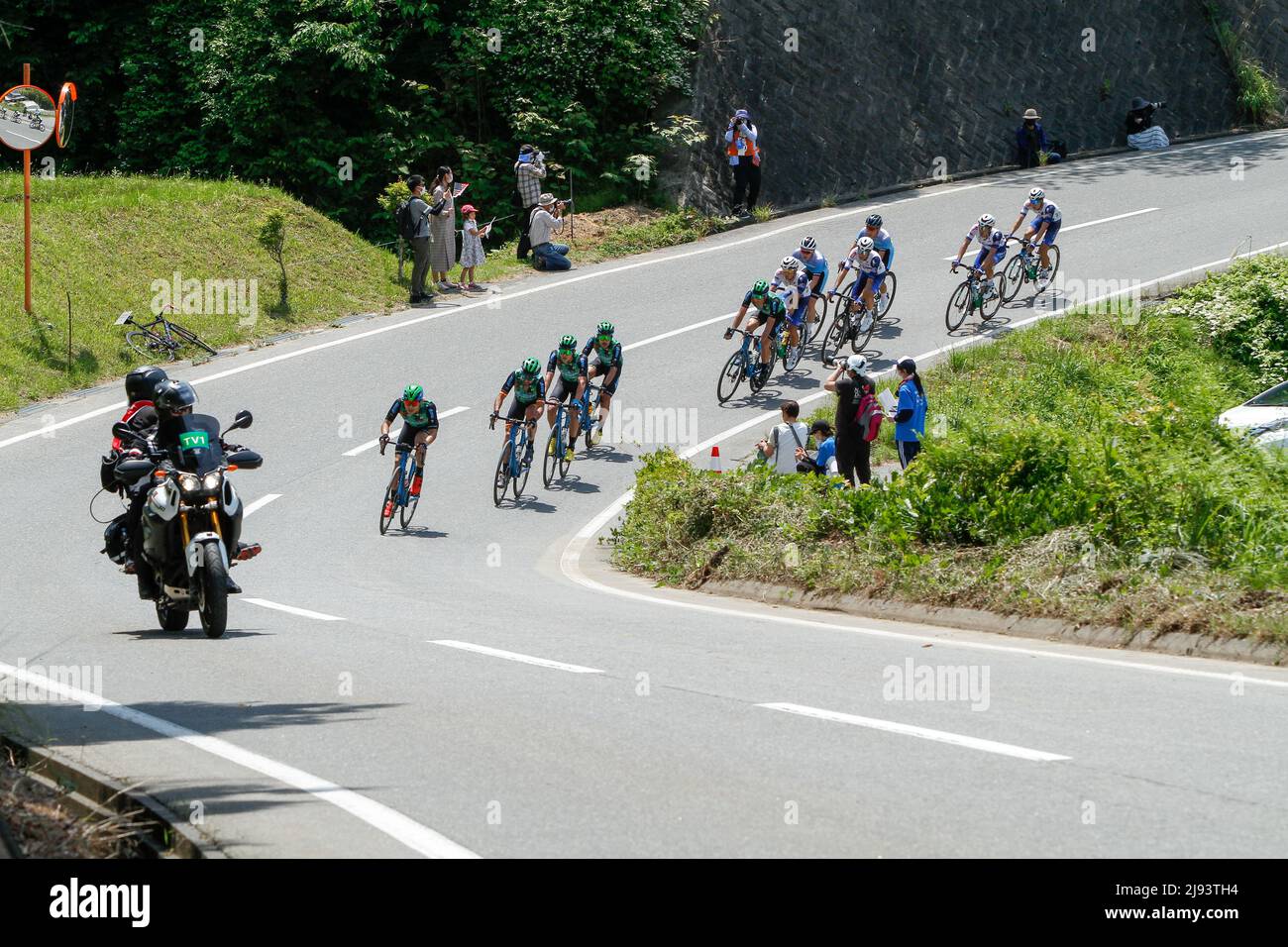 iida, nagano, japan, 2022/19/05 , professional cycling Tour of Japan ...