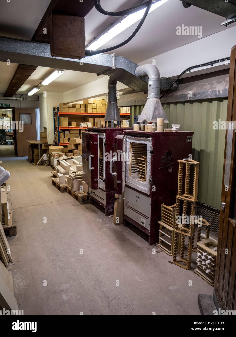 This image of a modern kiln is to show that the Jackfield Tile Museum ...