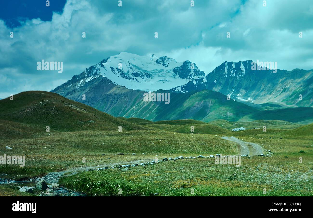 Alay Valley of Osh Region, Kyrgyzstan, Pamir mountains in Kyrgyzstan ...