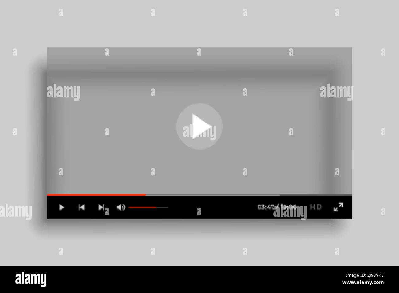 Streaming screen panel Stock Vector Images - Alamy