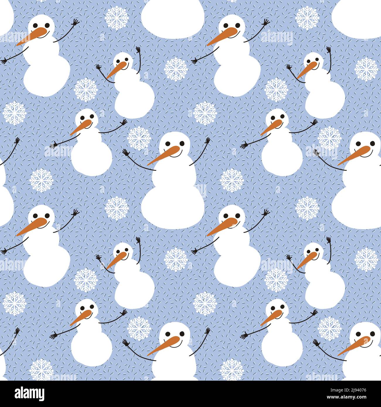 Winter seamless snowman rabbit pattern for fabrics and packaging and ...