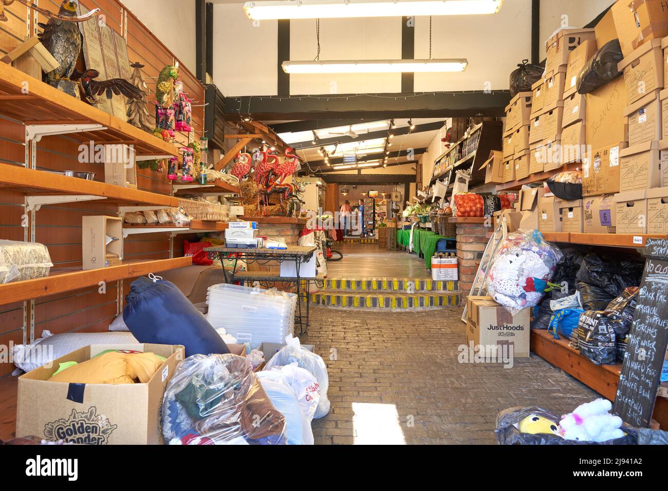 interior view of a village farm shop in Breaston, UK Stock Photo - Alamy