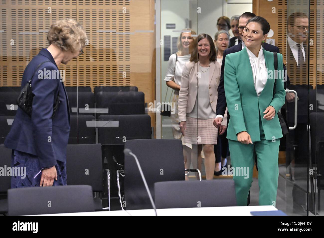 MALMÖ 20220520 Crown Princess Victoria and Prince Daniel arrive to ...