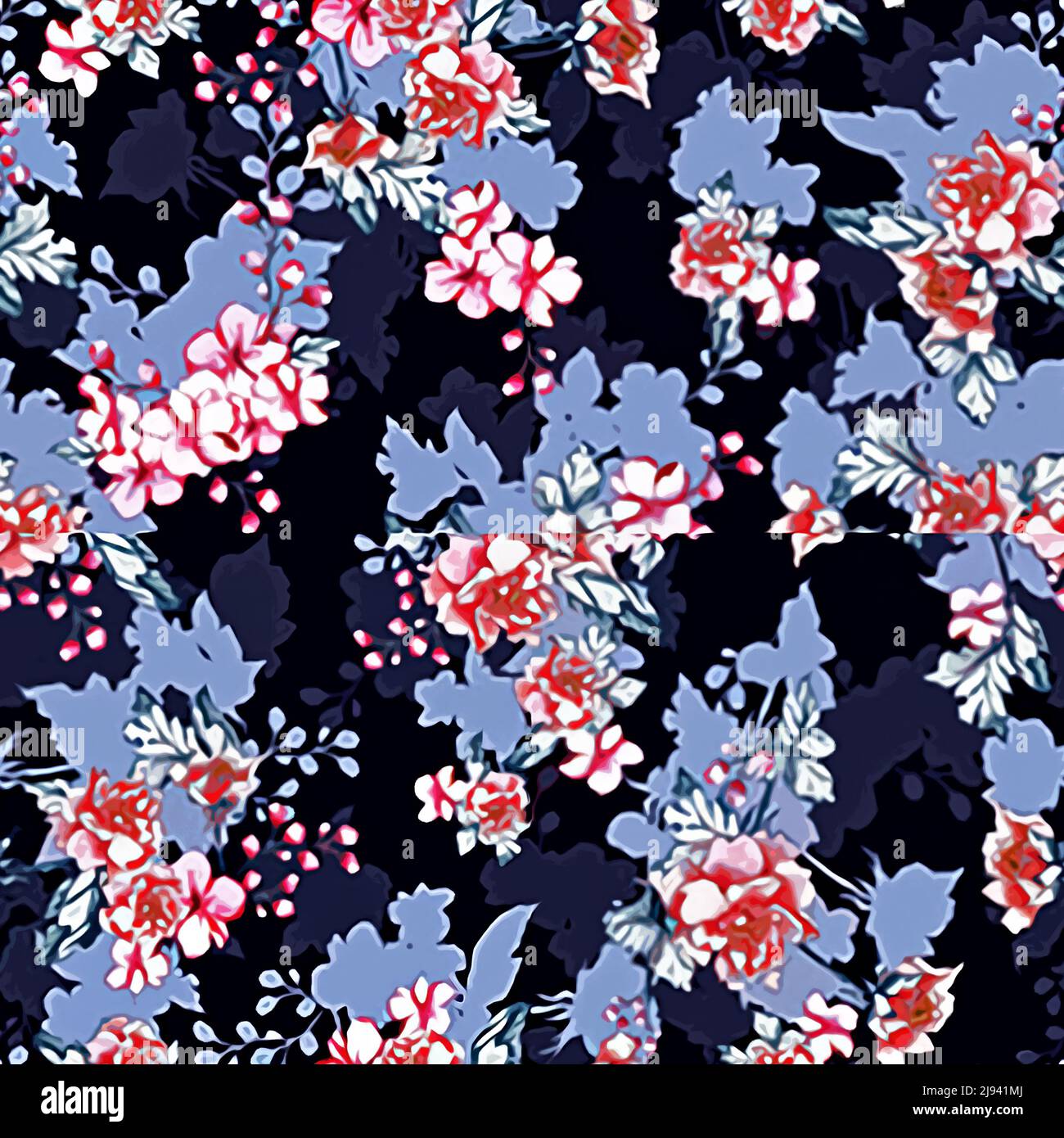 Textile and wallpaper patterns. A printable digital illustration work ...