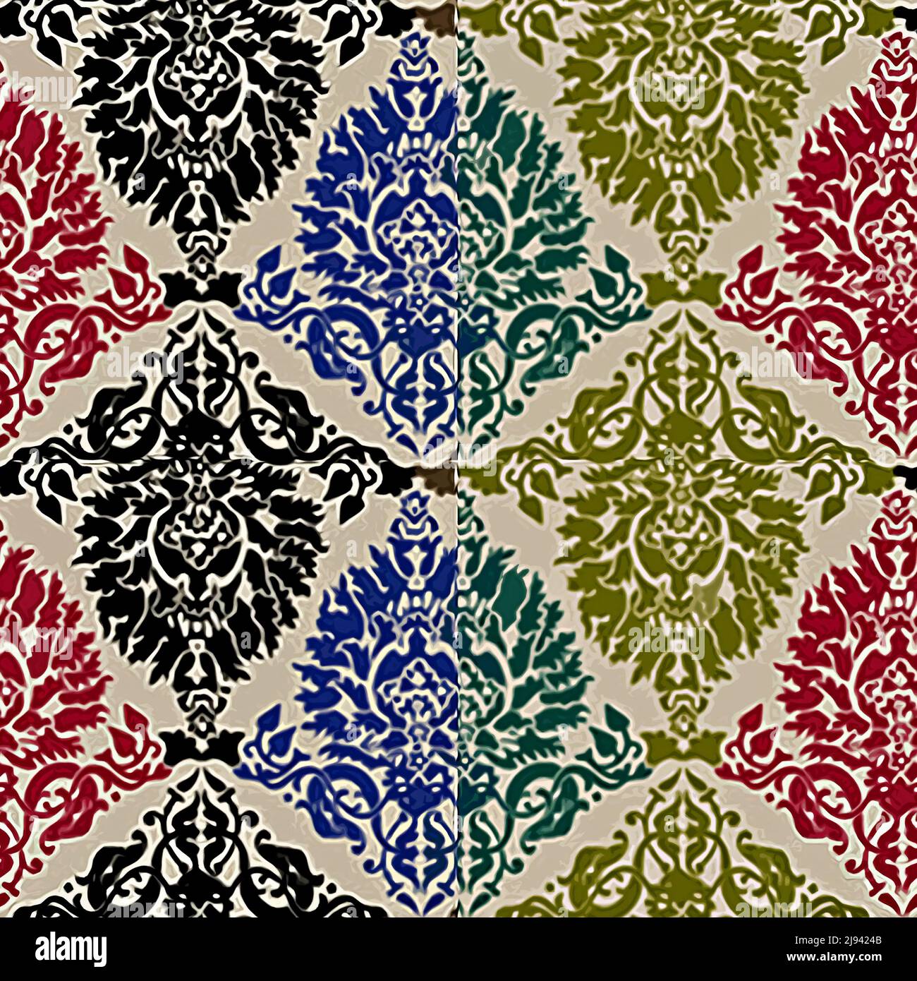 Textile and wallpaper patterns. A printable digital illustration work ...