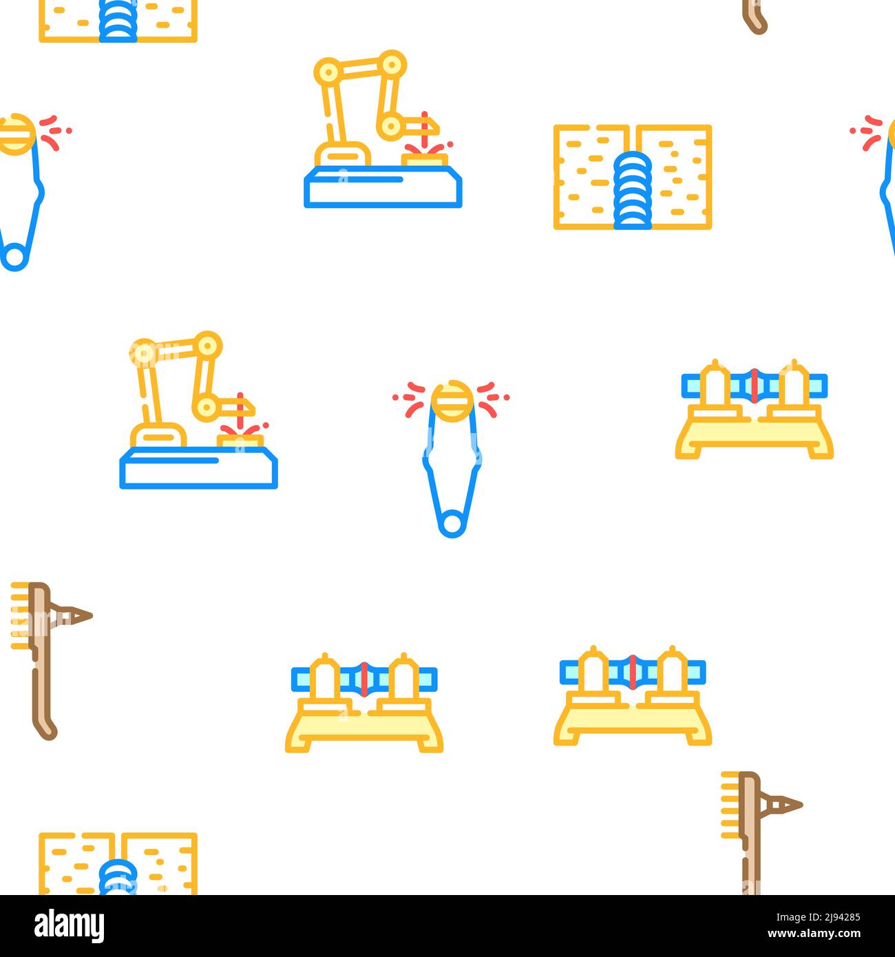 Welding Engineering Vector Seamless Pattern Stock Vector Image & Art ...