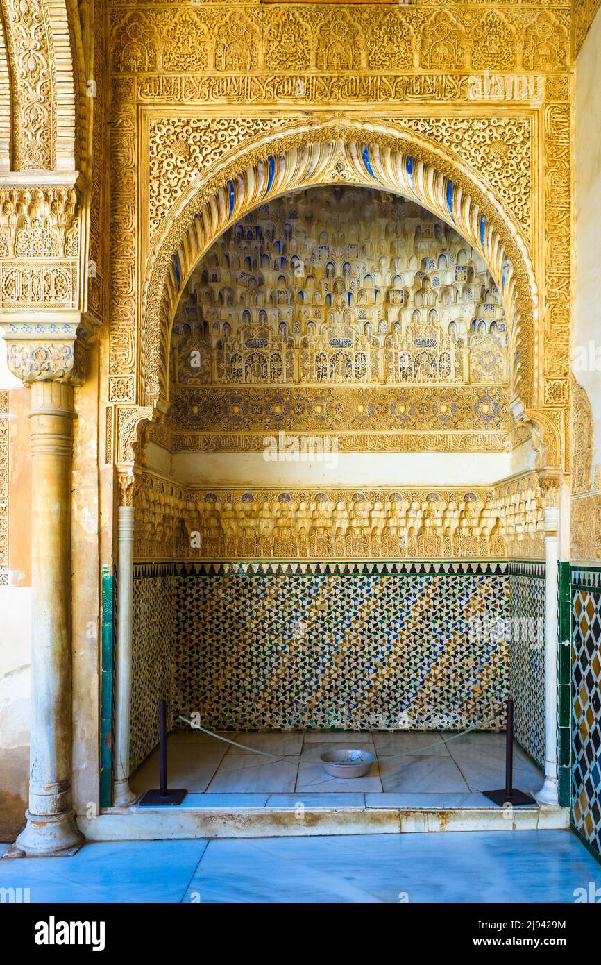 Comares Palace - Alhambra complex - Granada, Spain Stock Photo - Alamy
