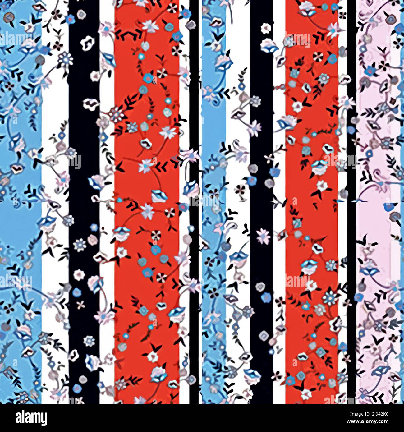 Textile and wallpaper patterns. A printable digital illustration work ...