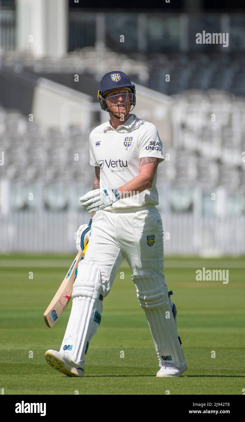 England Captain Ben Stokes Walks of after being dismissed by Luke ...
