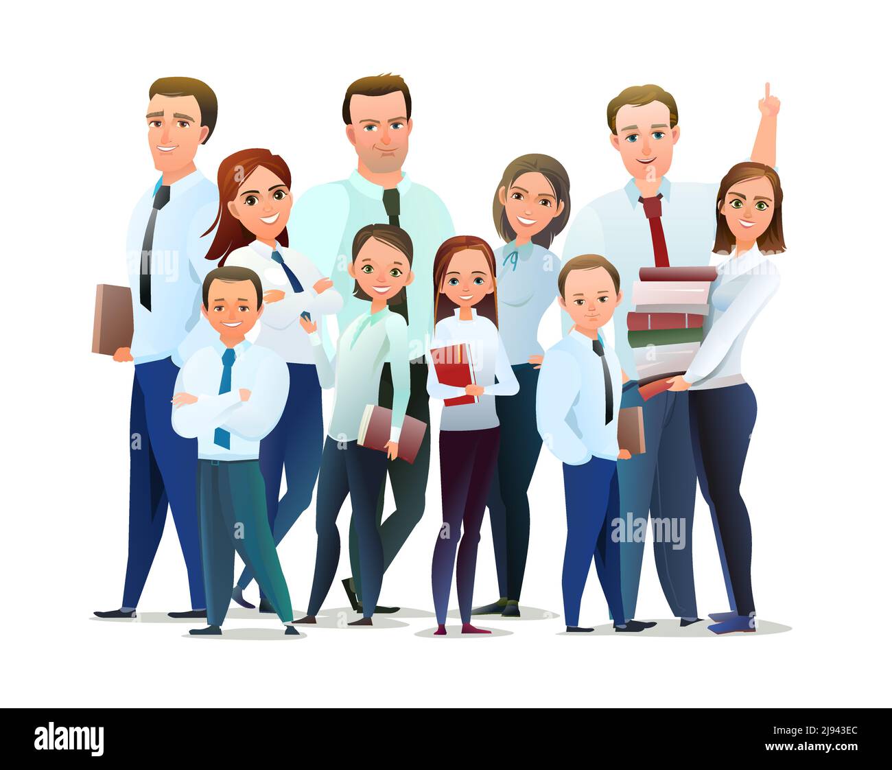 Corporate kids cartoon Stock Vector Images - Alamy