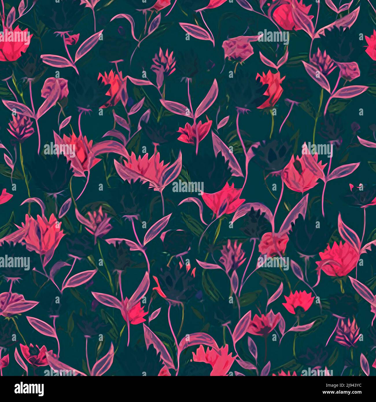 Textile and wallpaper patterns. A printable digital illustration work ...