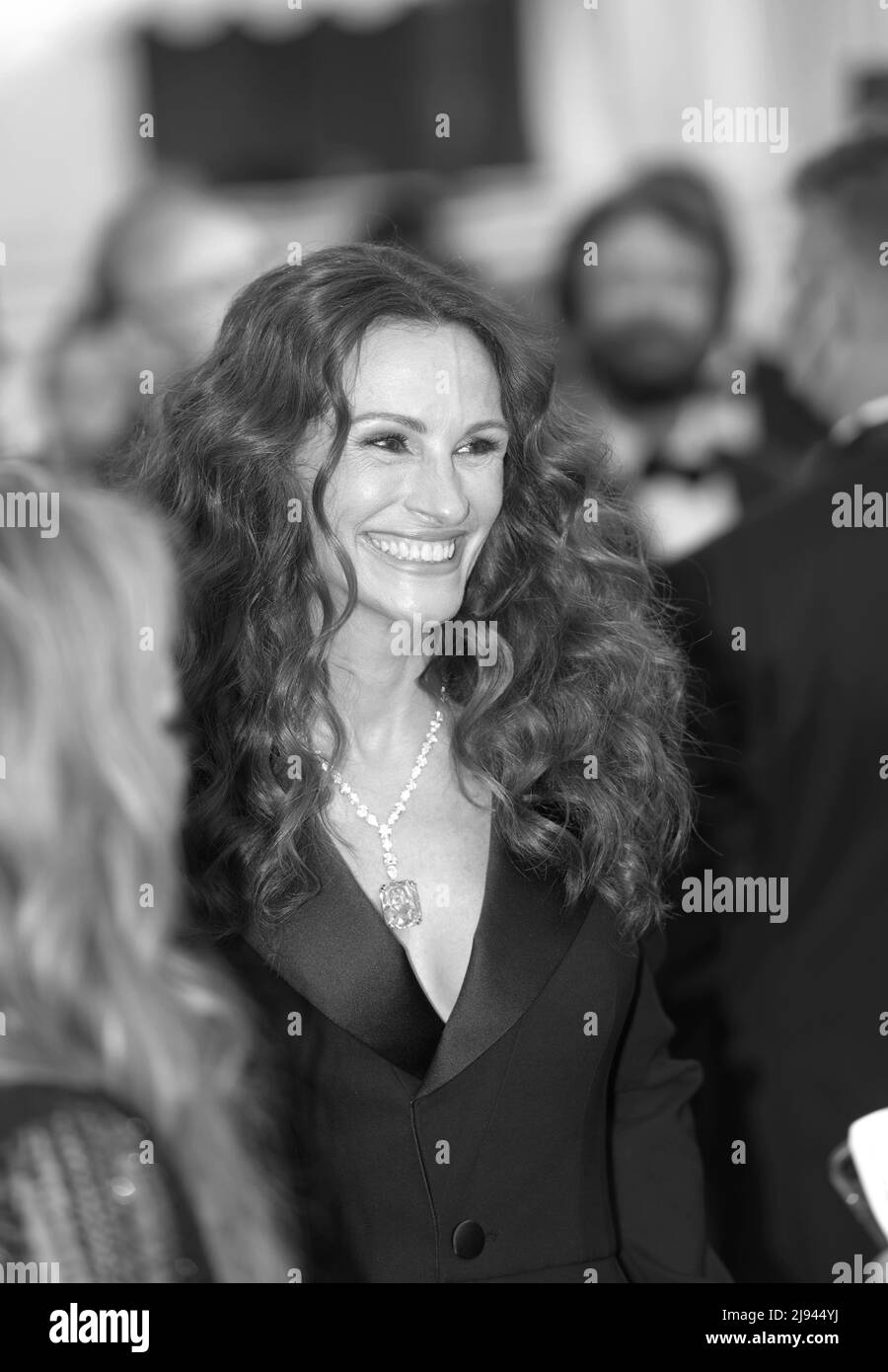 Anne Hathaway and Julia Roberts attends the 75th Cannes Film Festival ...