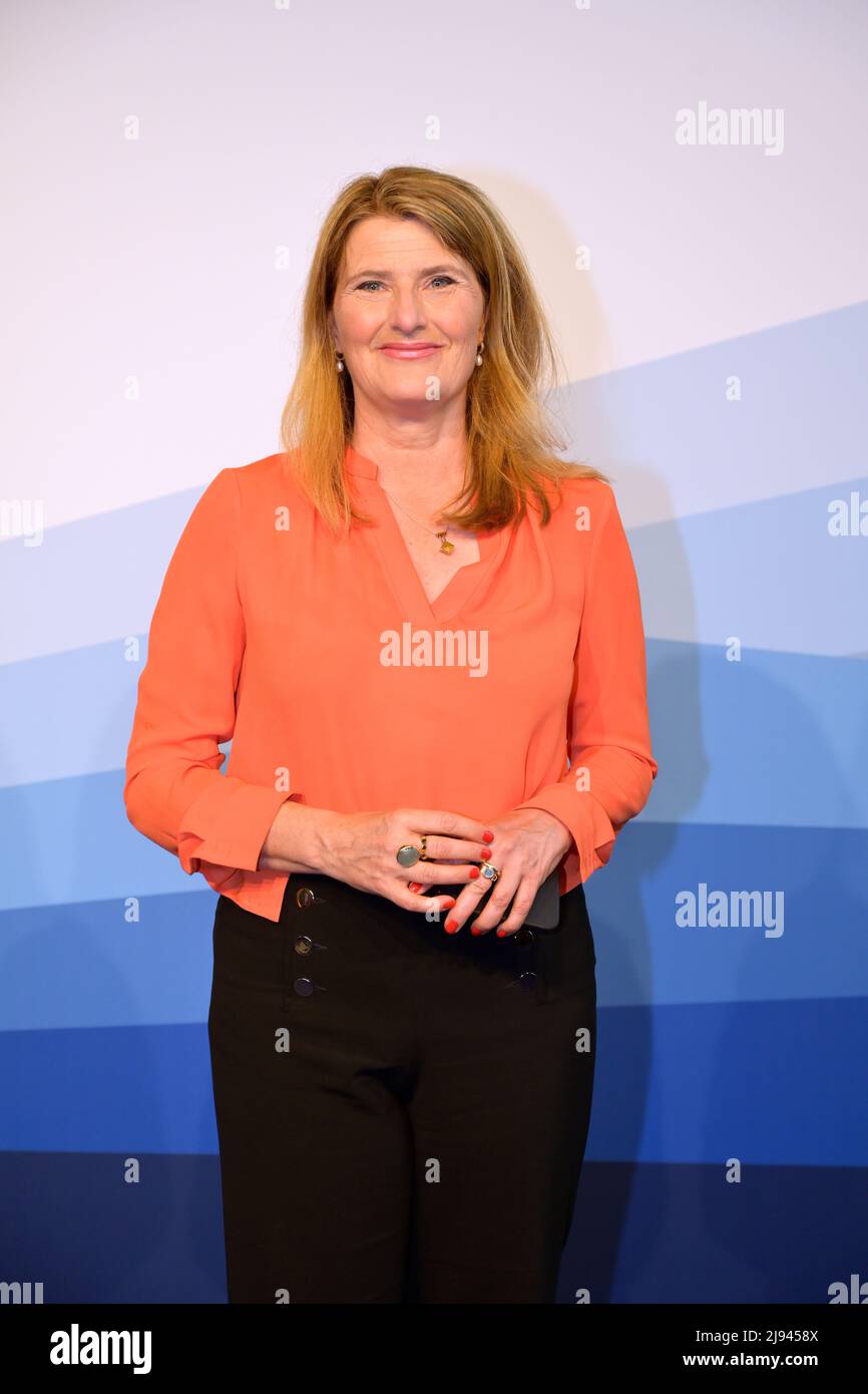 Tina Hassel beim ARD Hauptstadttreff 2022 im ARD-Hauptstadtstudio ...