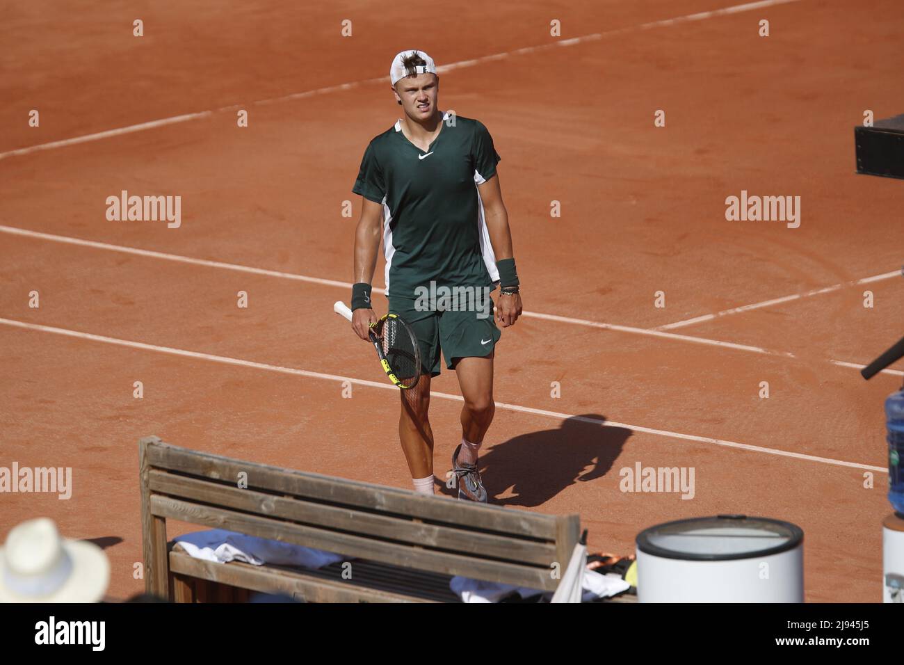 Lyon, France - May 19, 2022, Holger RUNE (DEN) look dejected during the ...