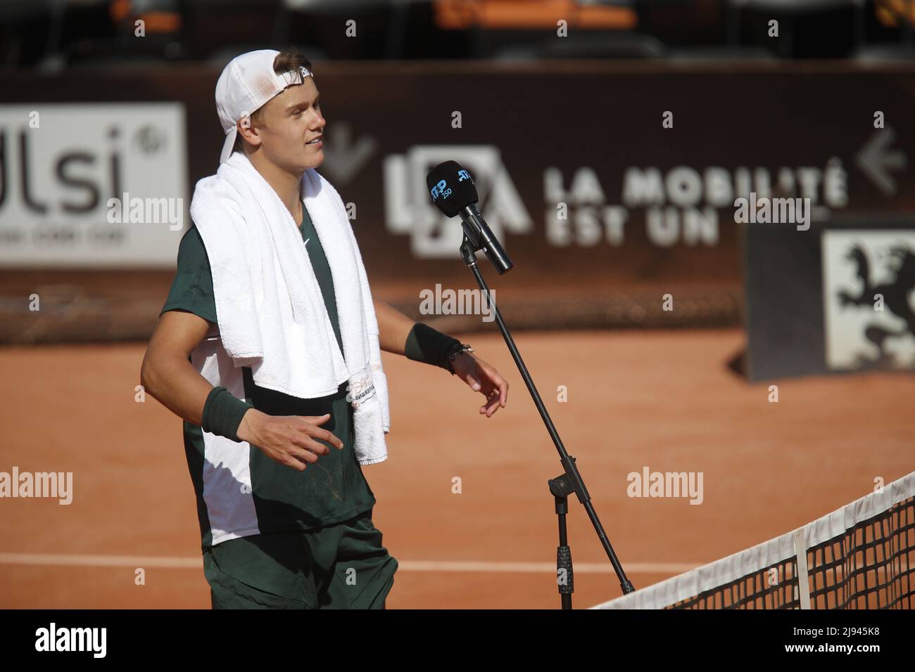Lyon, France - May 19, 2022, Holger RUNE (DEN) during the Open Parc ...