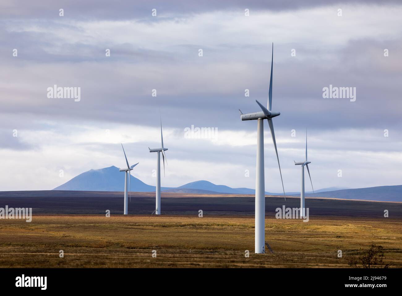 A wind farm at Sibster Burn, Halkirk, Caithness, Scotland, UK Stock ...