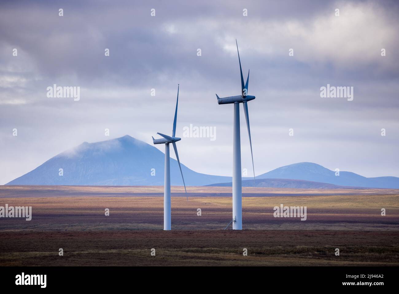 A wind farm at Sibster Burn, Halkirk, Caithness, Scotland, UK Stock ...