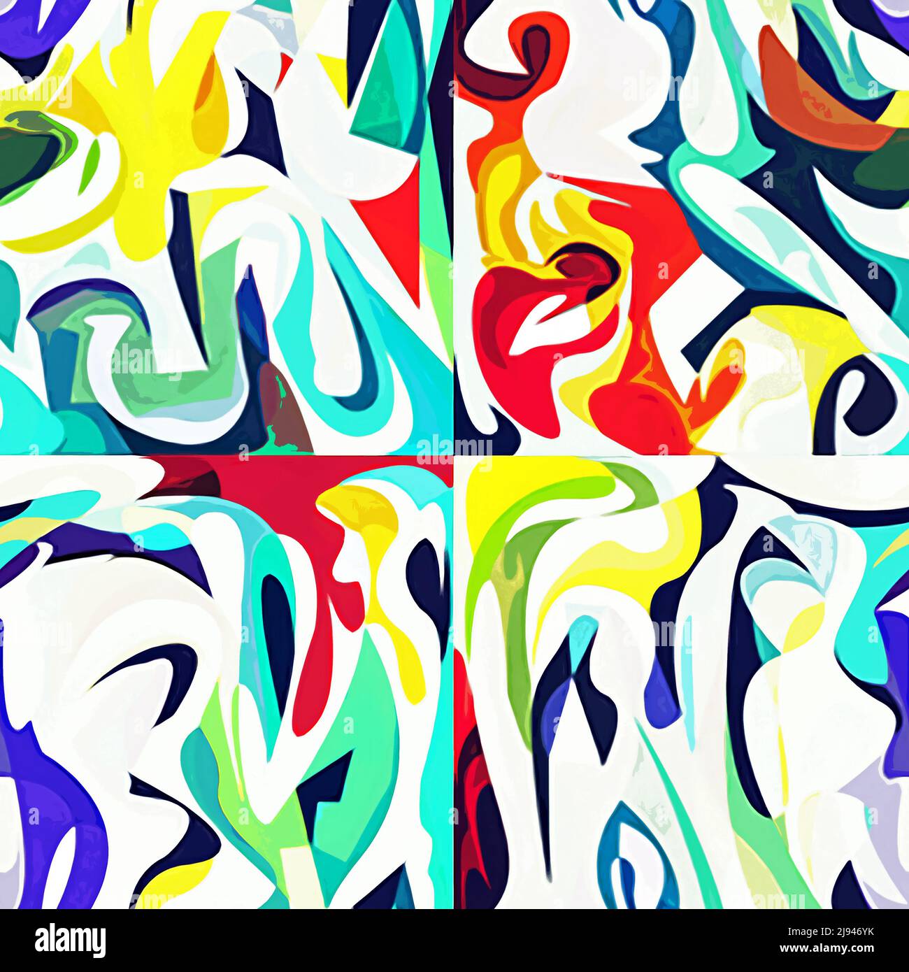 Textile and wallpaper patterns. A printable digital illustration work ...