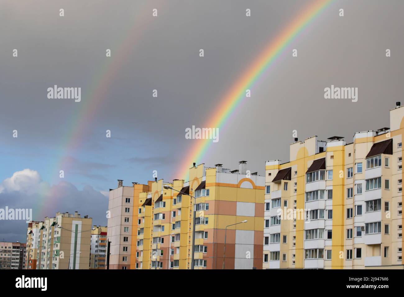 House rainbow two people hi-res stock photography and images - Alamy
