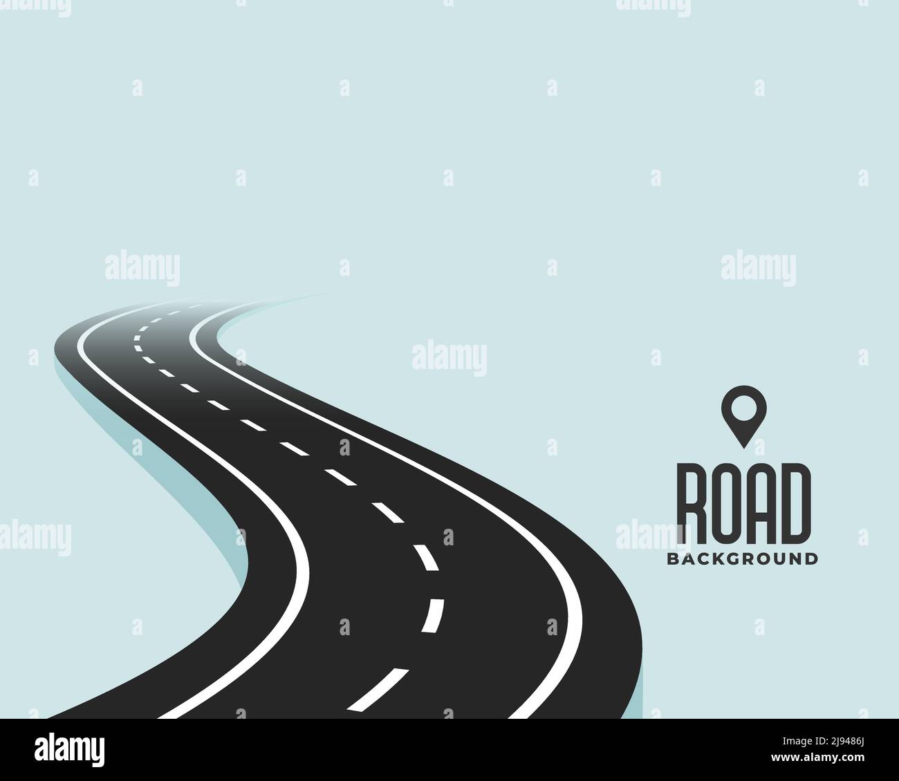 Winding curve Stock Vector Images - Alamy