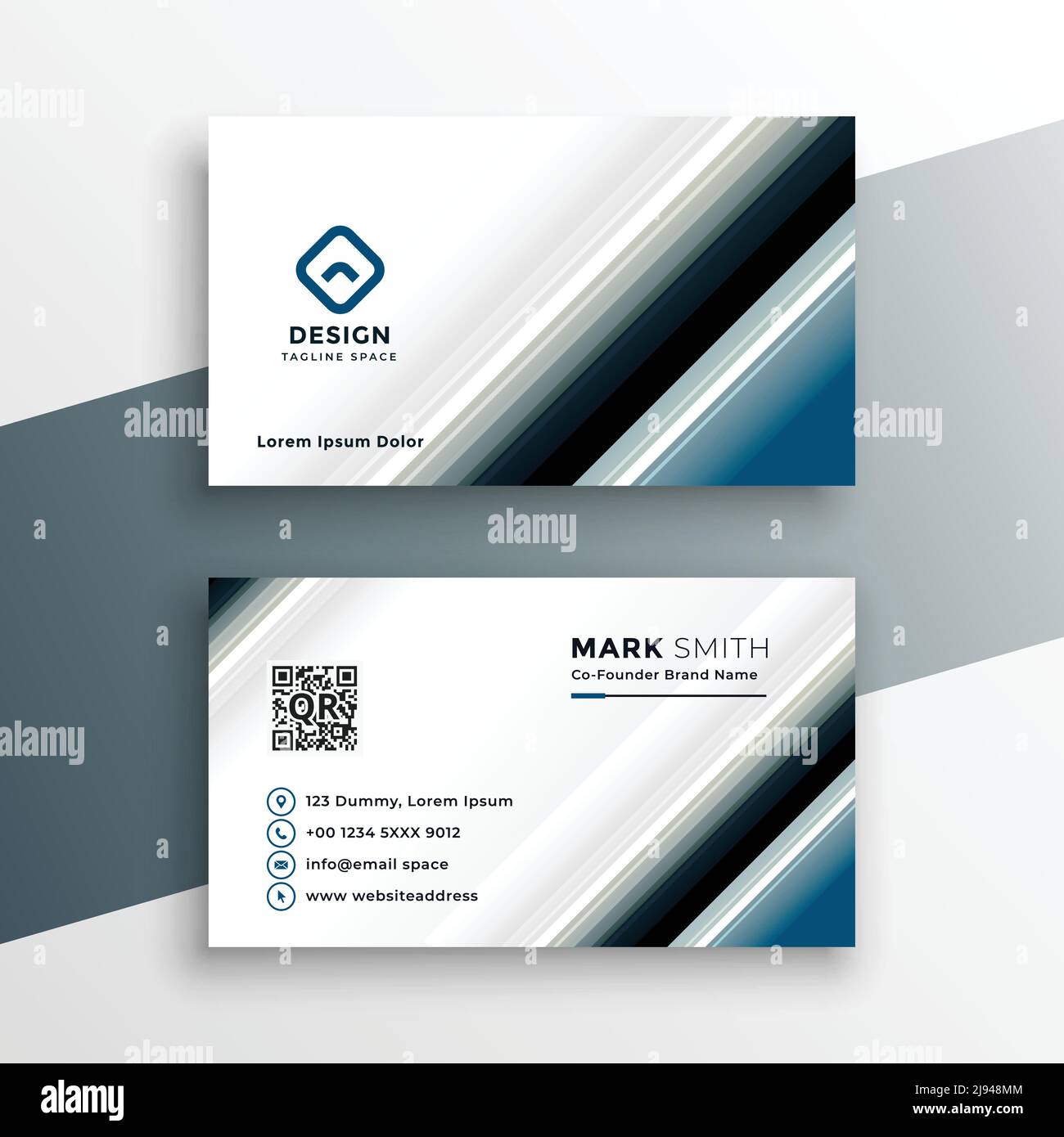 Abstract business card template hi-res stock photography and images - Alamy