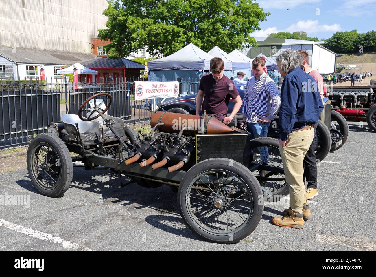 Darracq 200hp V8 (1905), Centenary of Speed, 17 May 2022, Brooklands ...