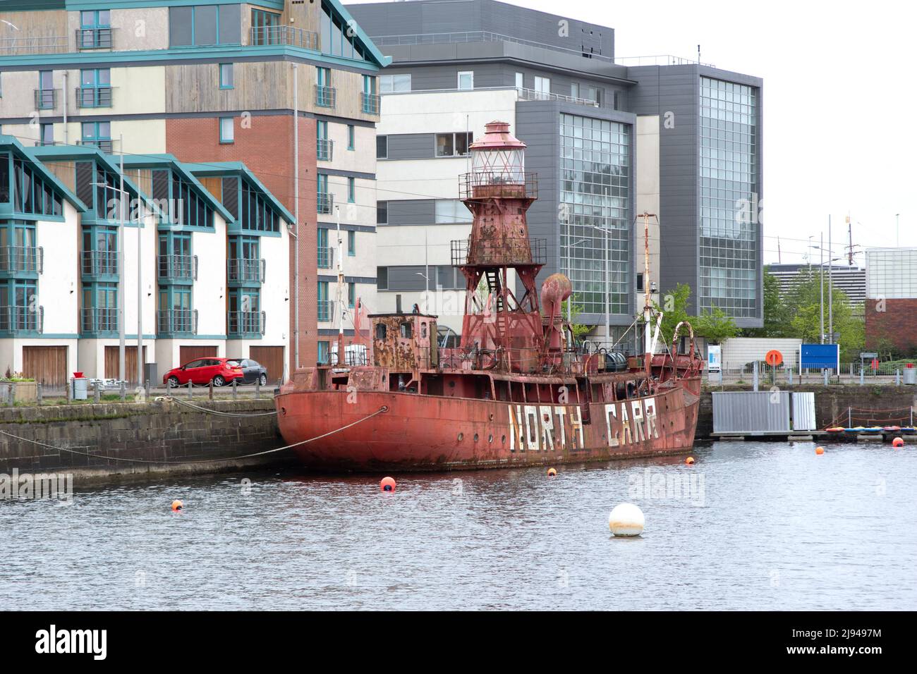 North Carr Lightship Victoria Dock Dundee# Stock Photo - Alamy