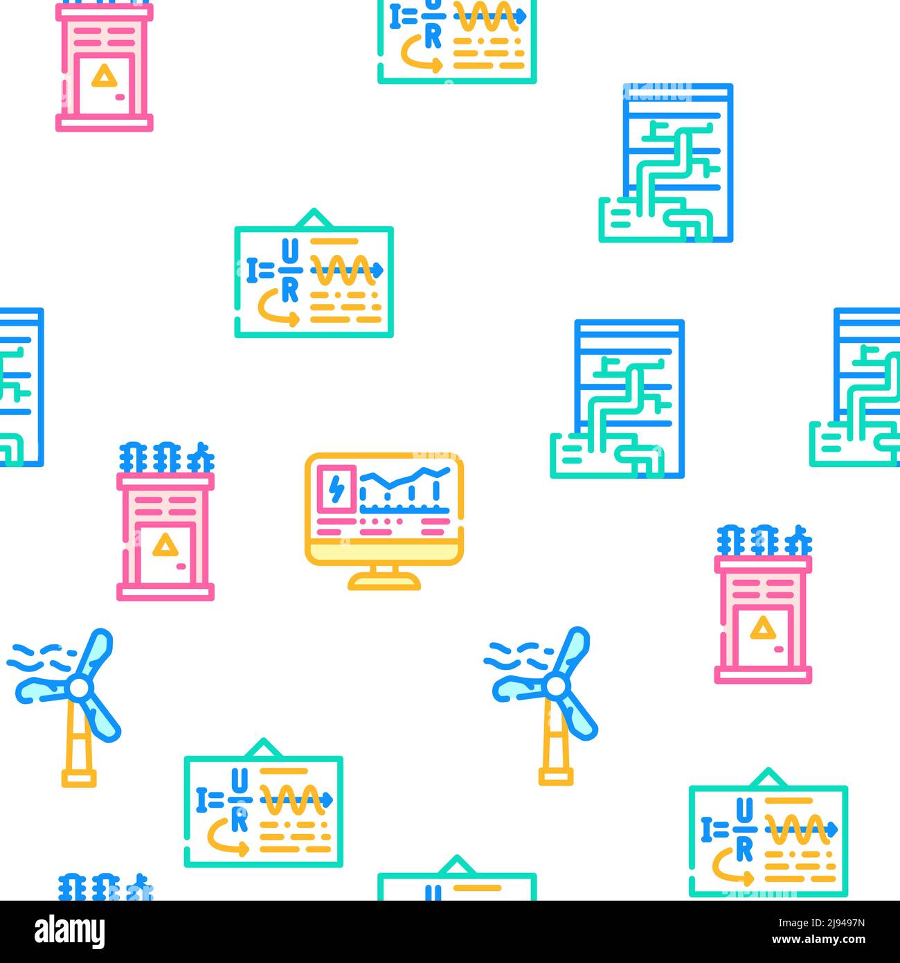Hydraulic power plant Stock Vector Images - Alamy