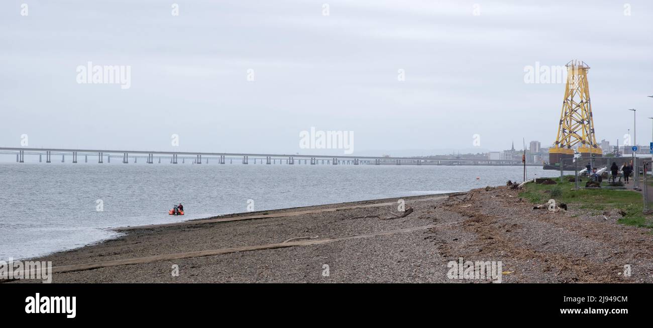 The River Tay looking upstream from Broughty Ferry Stock Photo - Alamy