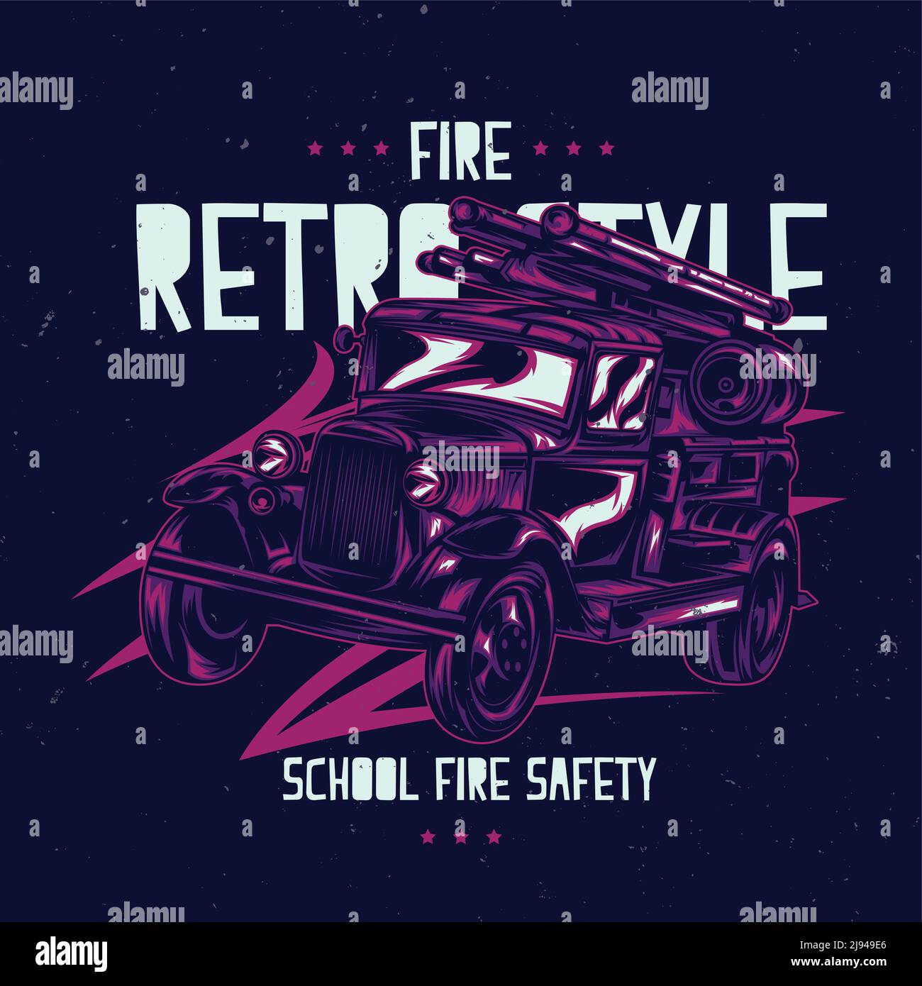 Antique firetruck Stock Vector Images - Alamy