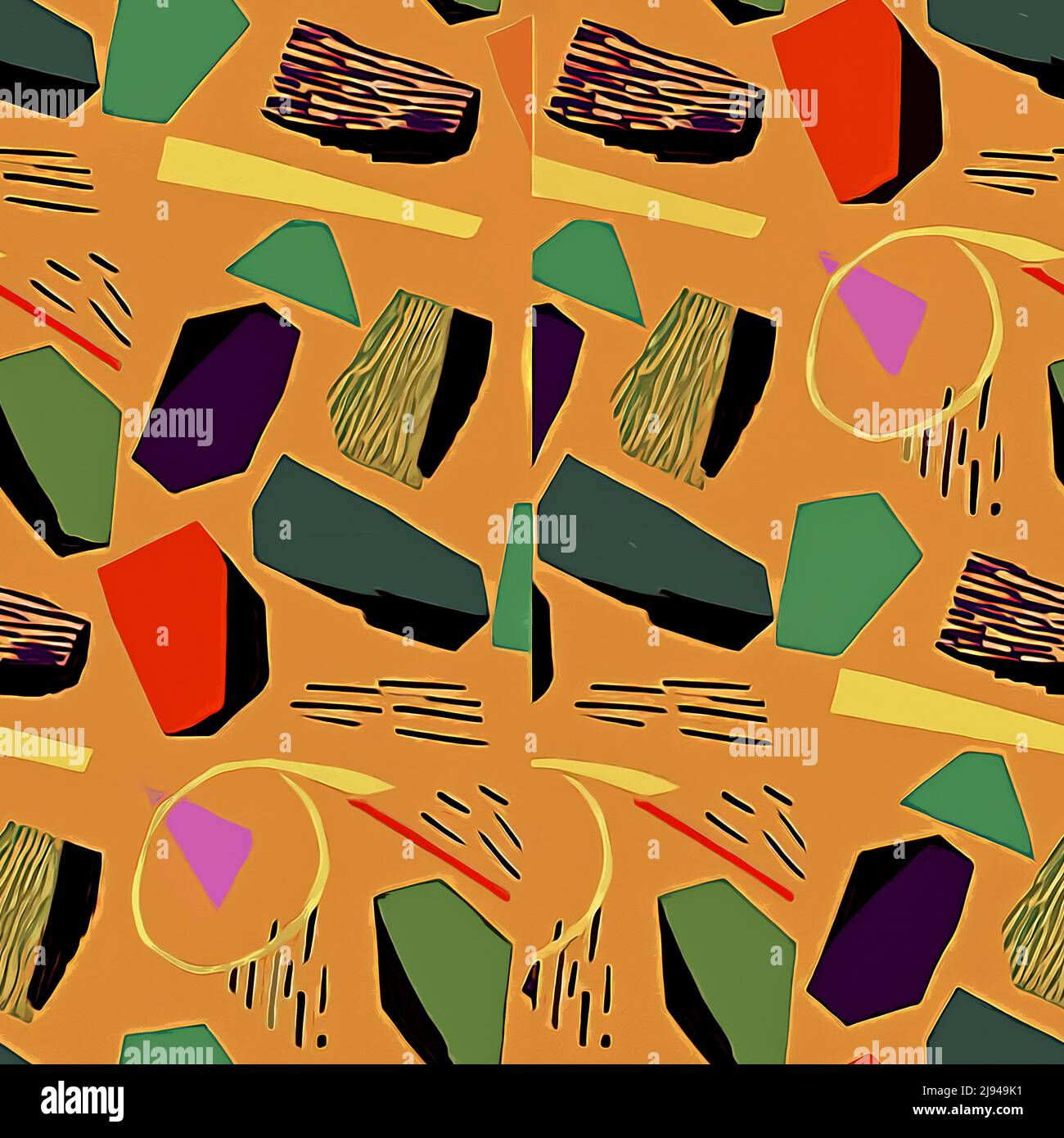 Textile and wallpaper patterns. A printable digital illustration work ...
