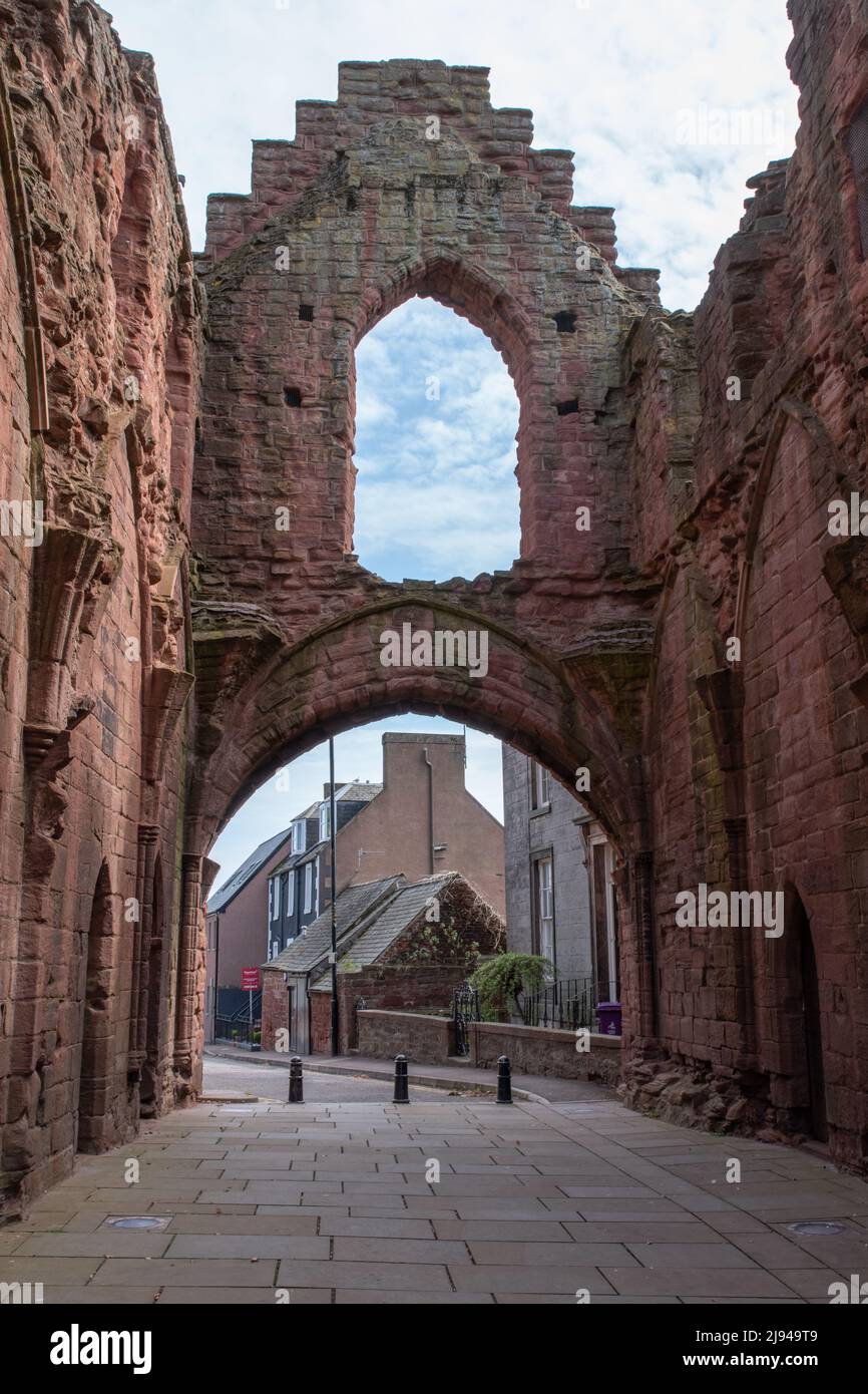 The Gatehouse Arbroath Abbey Stock Photo - Alamy