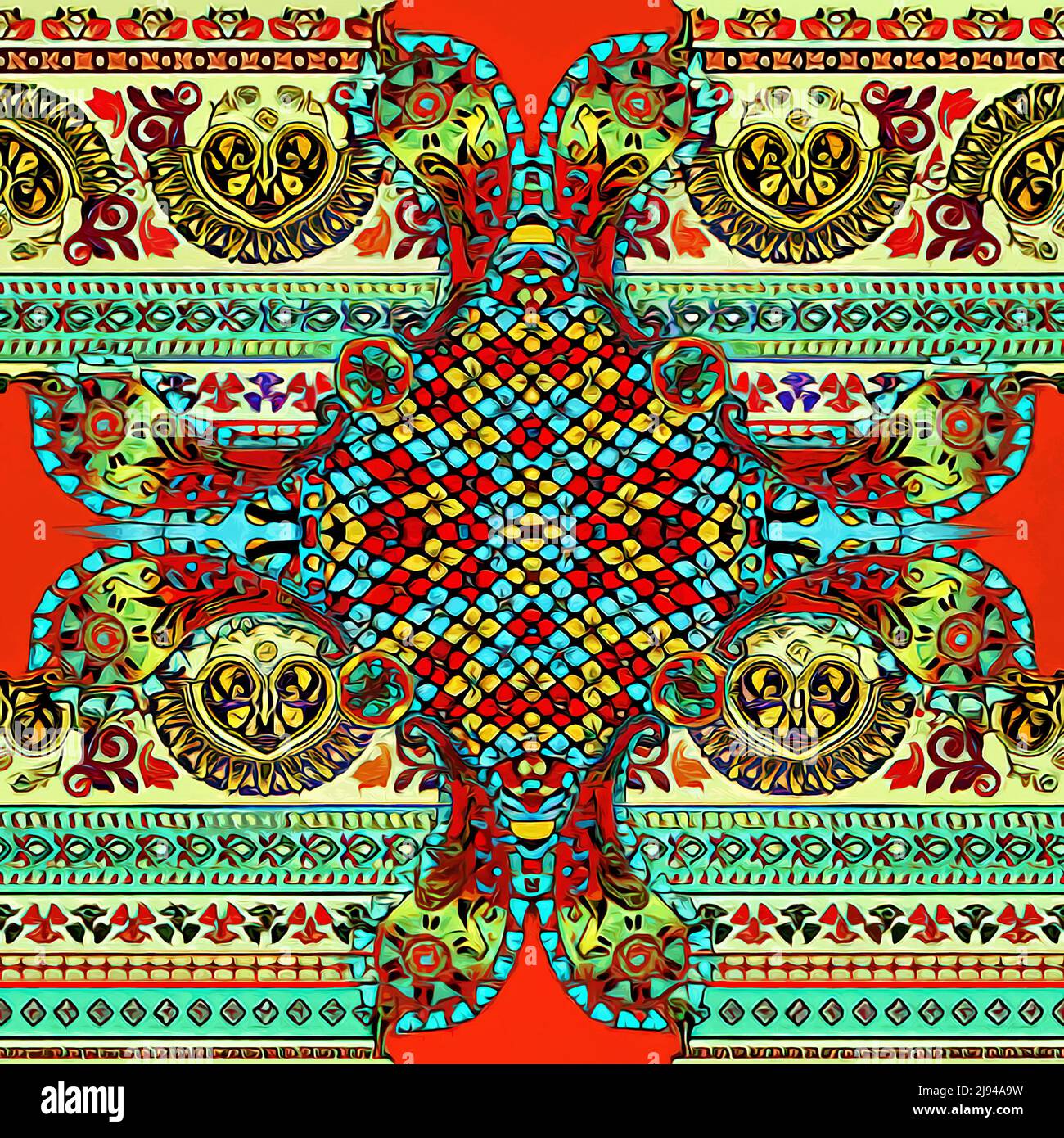 Textile and wallpaper patterns. A printable digital illustration work ...