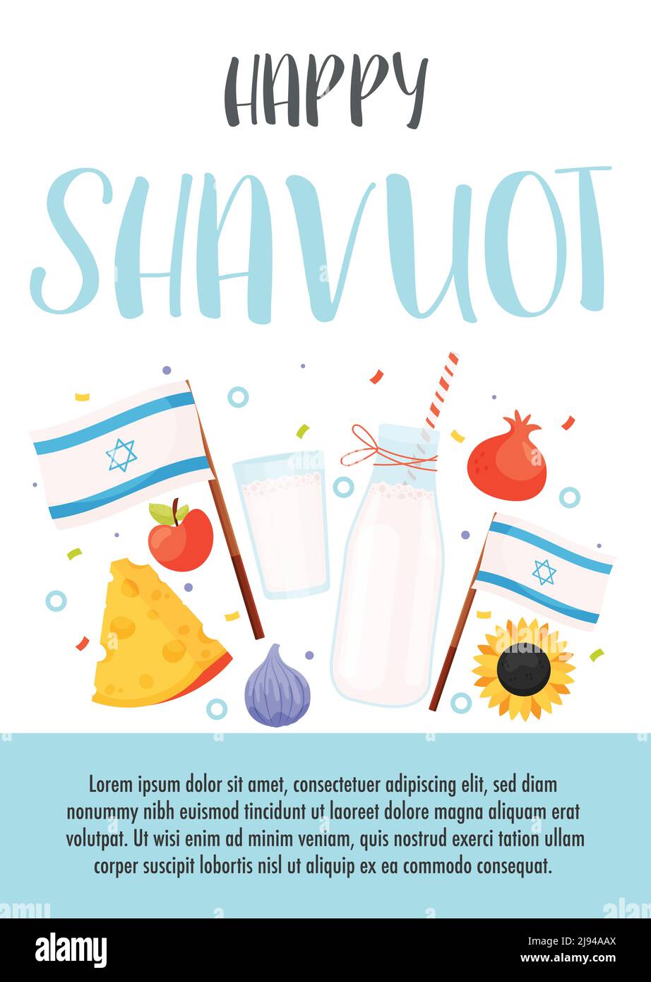 Happy Shavuot day Stock Vector Image & Art - Alamy