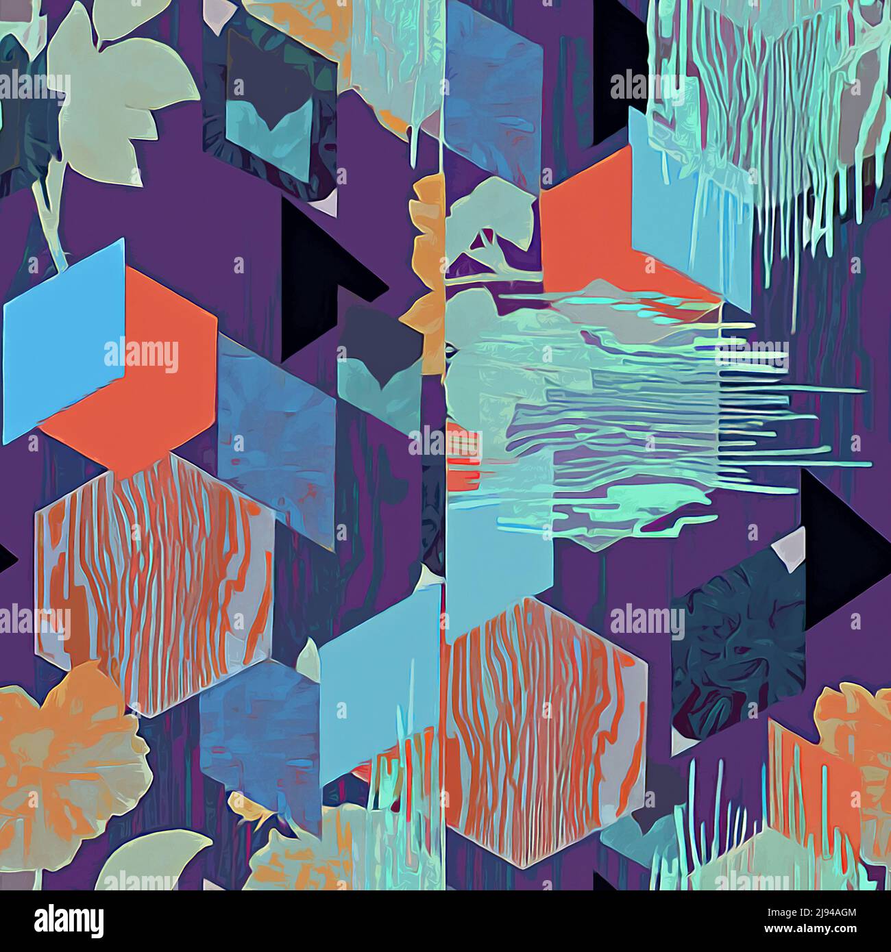 Textile and wallpaper patterns. A printable digital illustration work ...