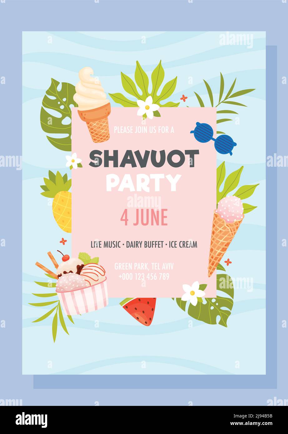 Happy Shavuot day Stock Vector Image & Art - Alamy