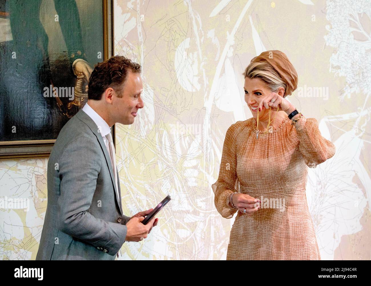 Amsterdam, Niederlande. 10th May, 2022. Queen Maxima of The Netherlands ...