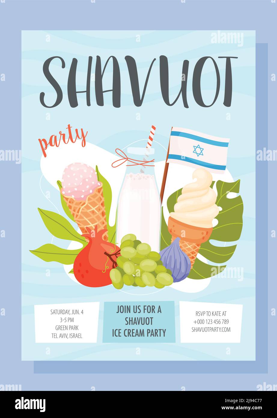 Happy Shavuot day Stock Vector Image & Art - Alamy