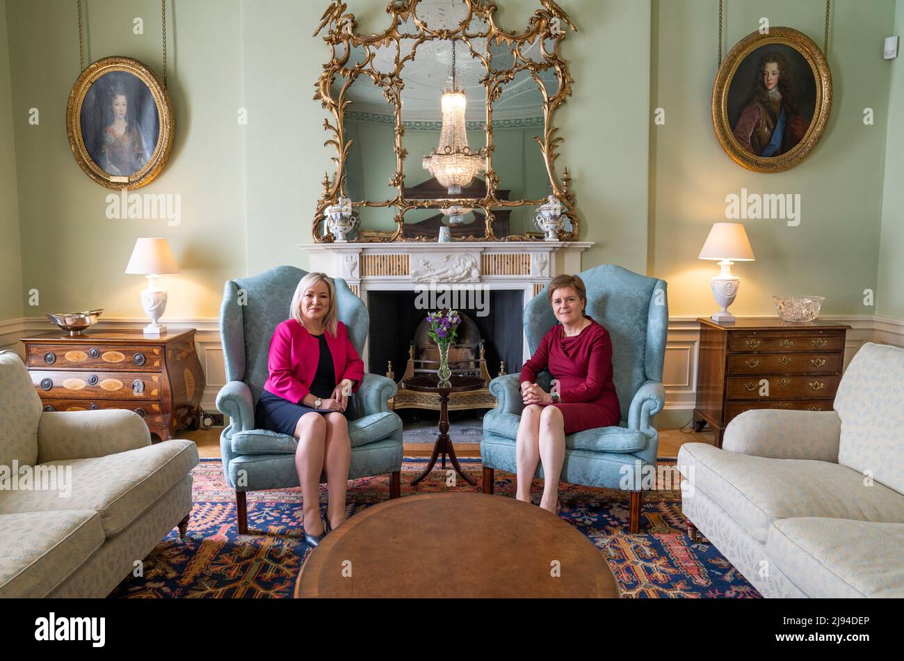 Michelle o’neill nicola sturgeon hi-res stock photography and images ...