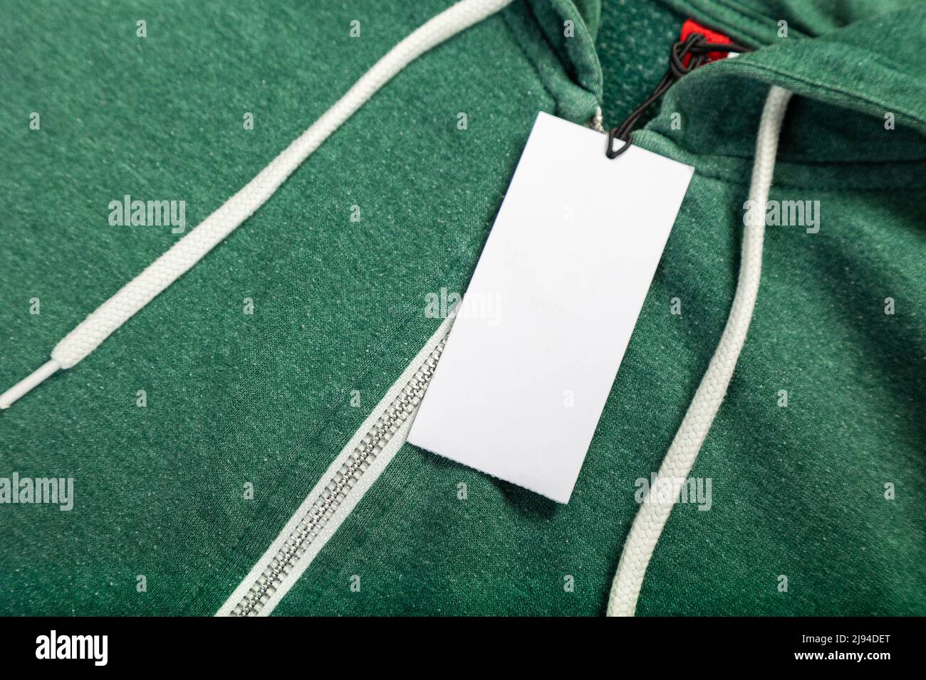 Plain clothing price tag close up place for your text or logo Stock ...
