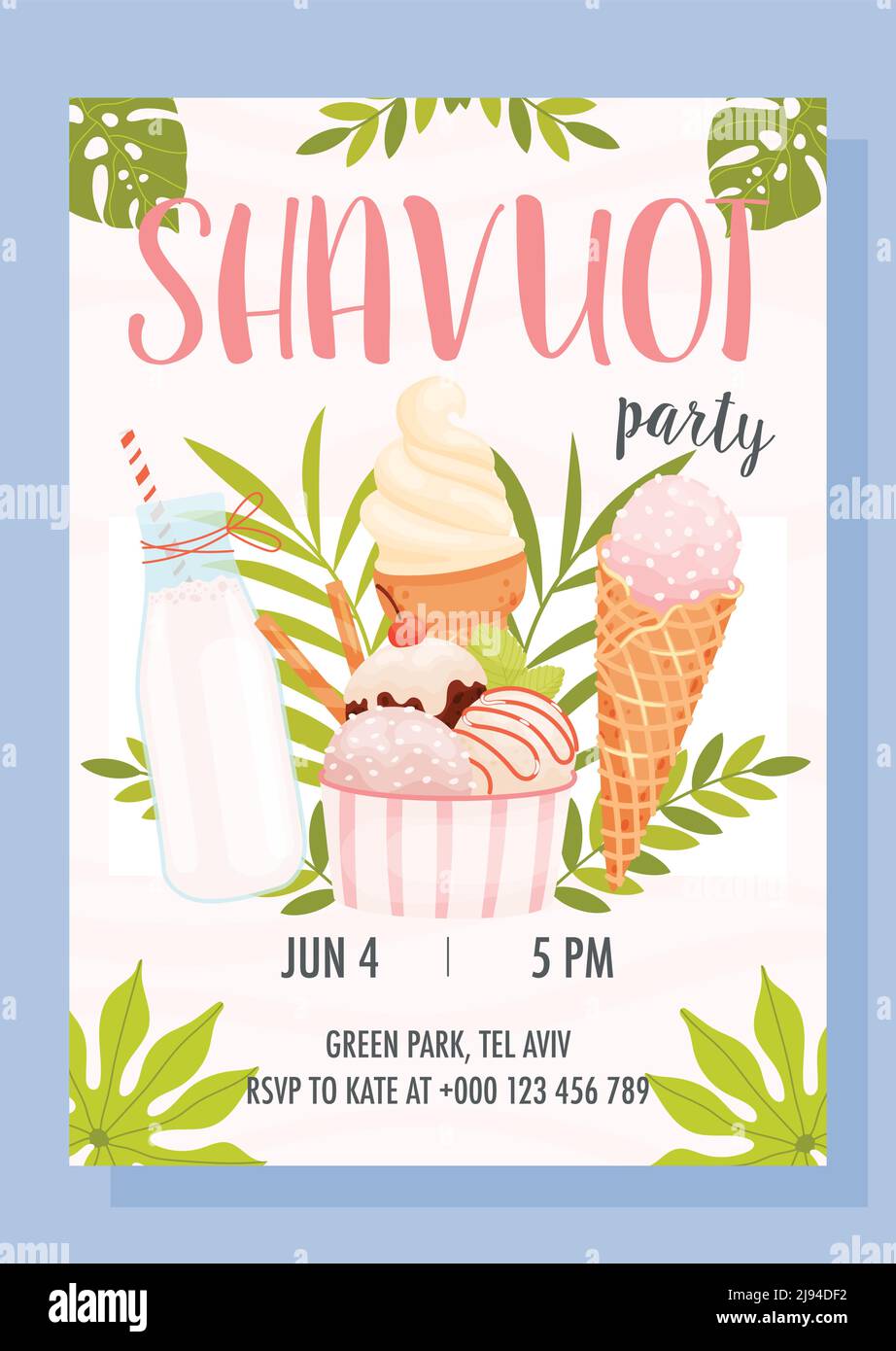Happy Shavuot day Stock Vector Image & Art - Alamy