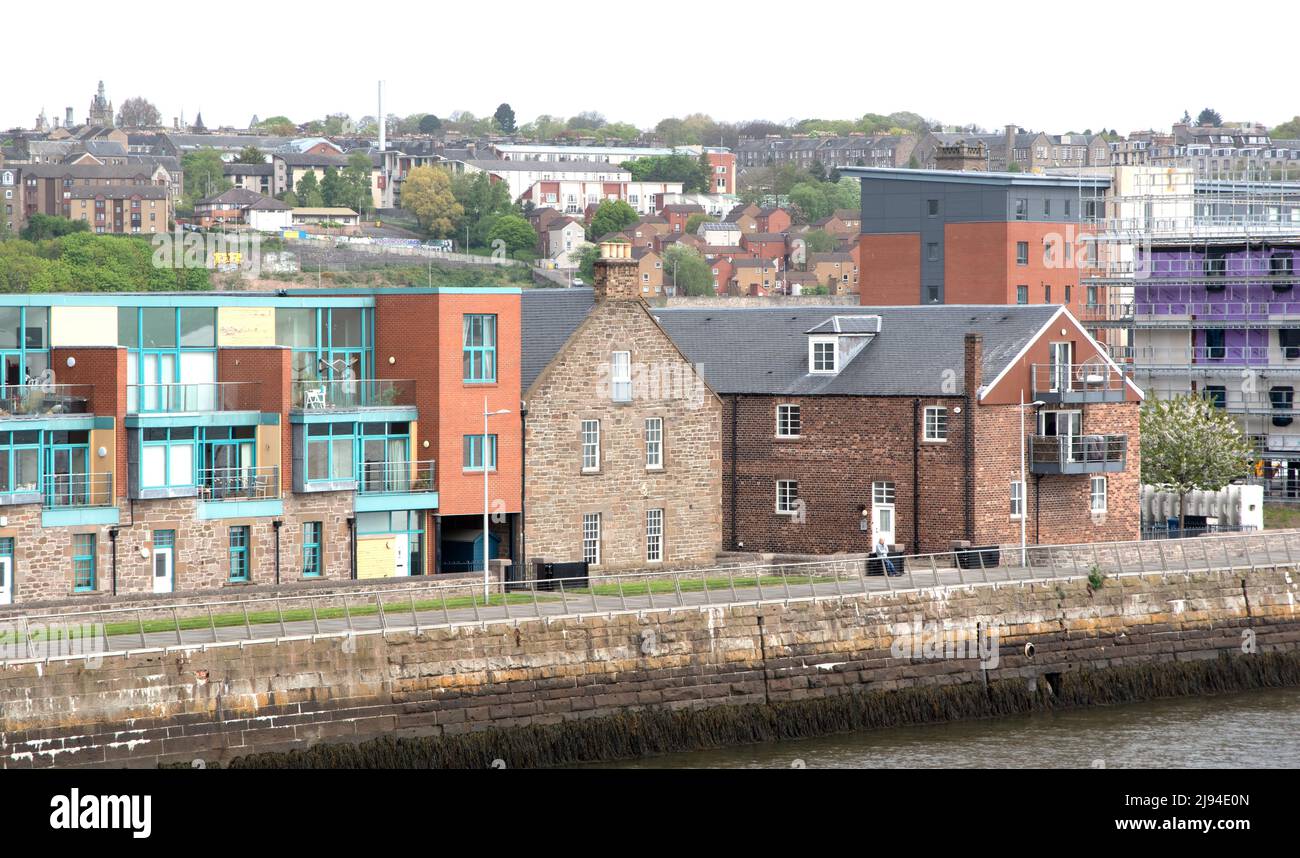 Dundee water front from the Tay Road Bridge Stock Photo - Alamy