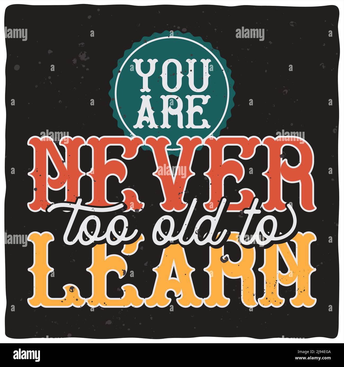Motivational poster. Inspirational quote design Stock Vector Image ...