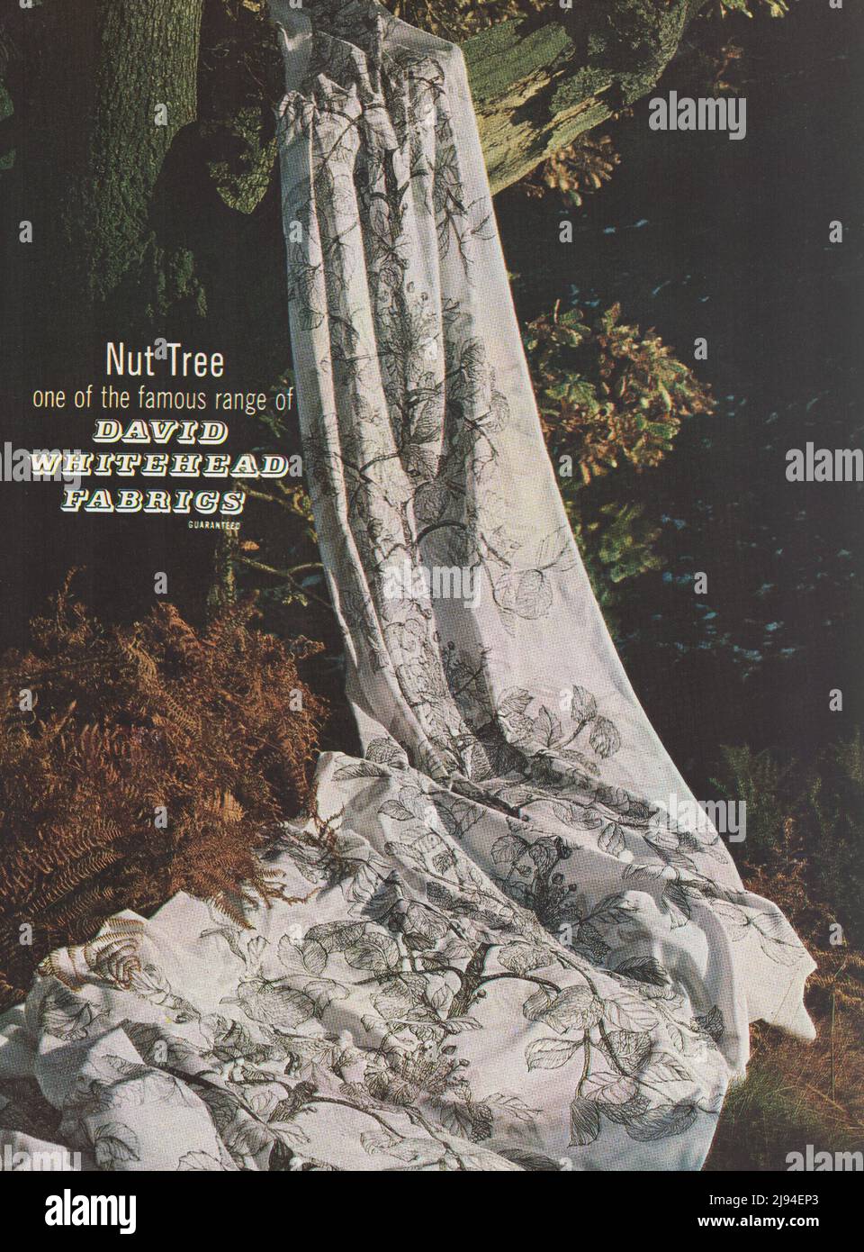 David Whitehead Fabrics vintage paper advertisement advert 1980s 1970s ...