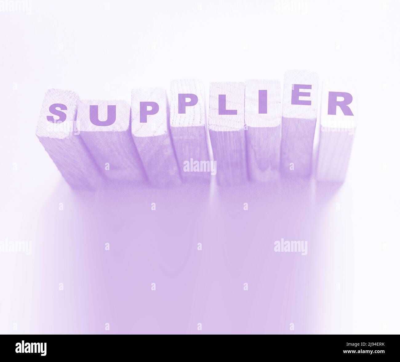 SUPPLIER word made with wooden blocks. Business concept Stock Photo - Alamy